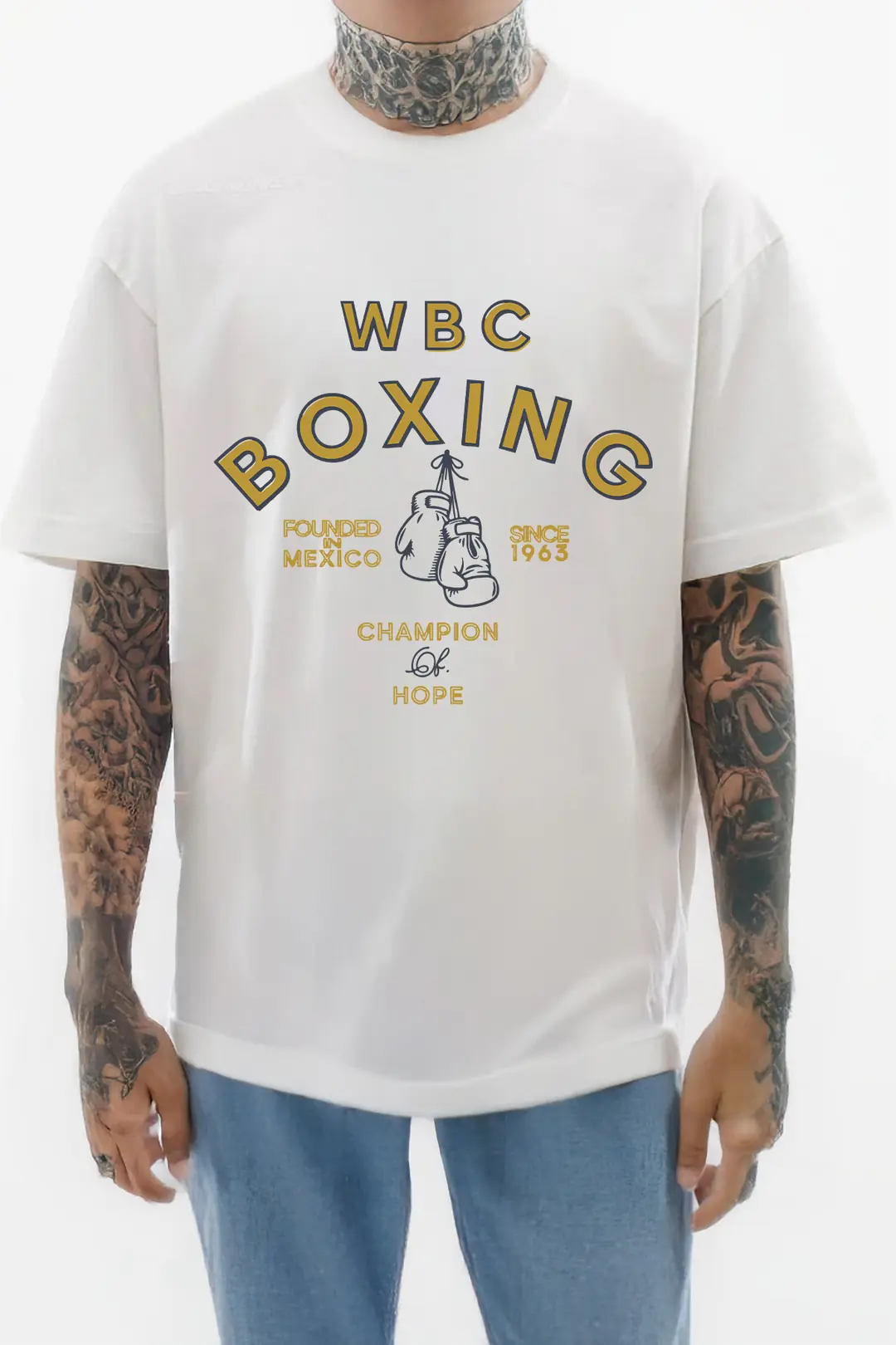 WBC Boxing Champion Oversize Tişört | Almicrab Özel Koleksiyon