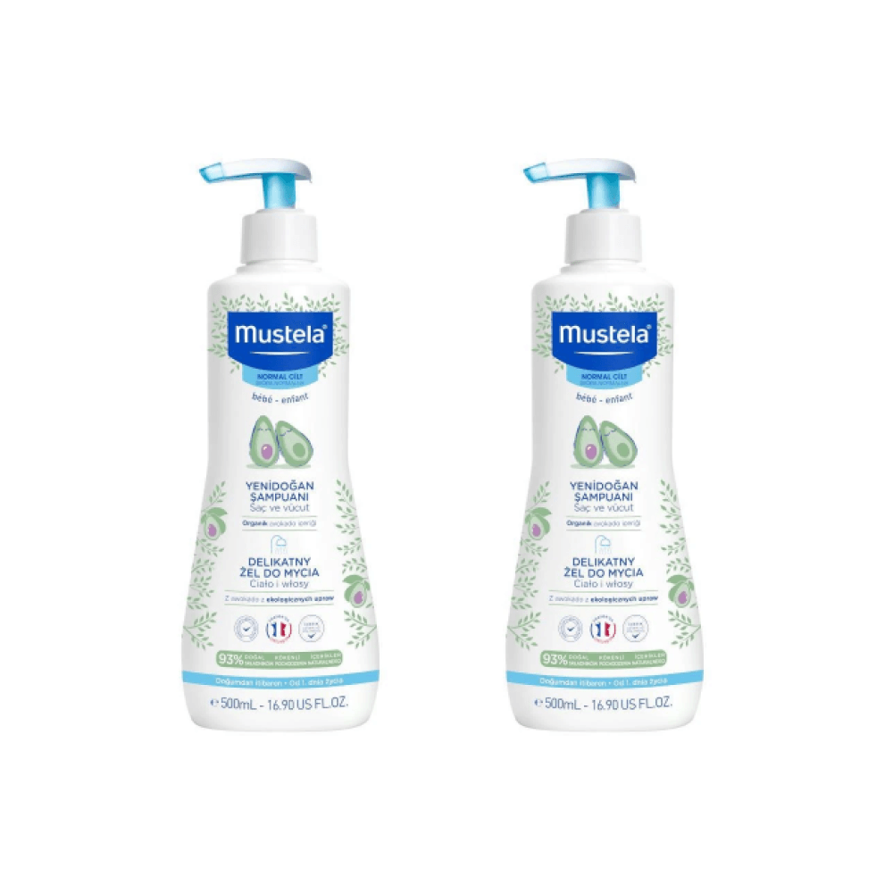 Mustela Gentle Cleansing Gel Yenido an ampuan 500 Ml X 2 Adet