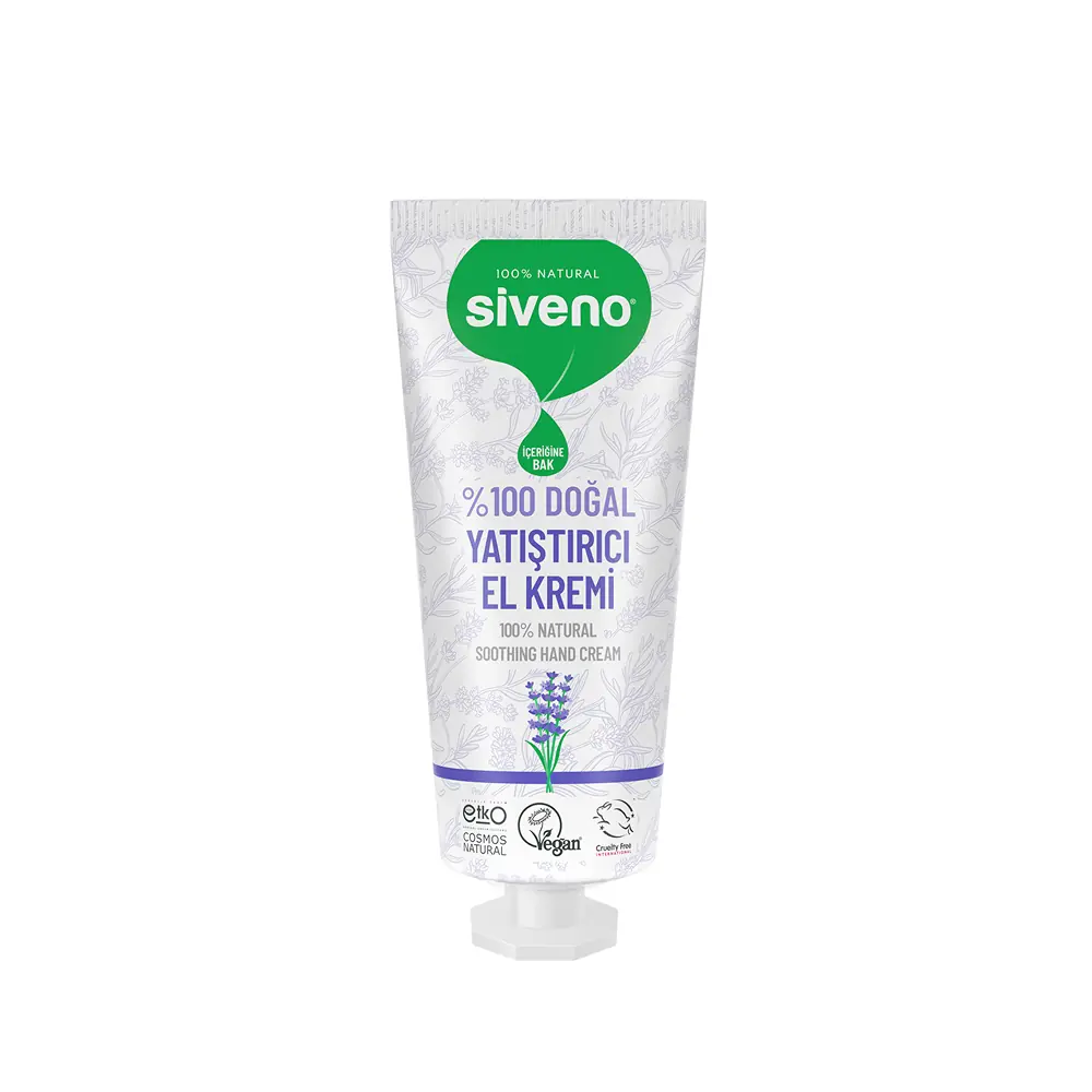 Siveno %100 Doğal Lavantalı Nemlendirici El ve Vücut Kremi 30 ml