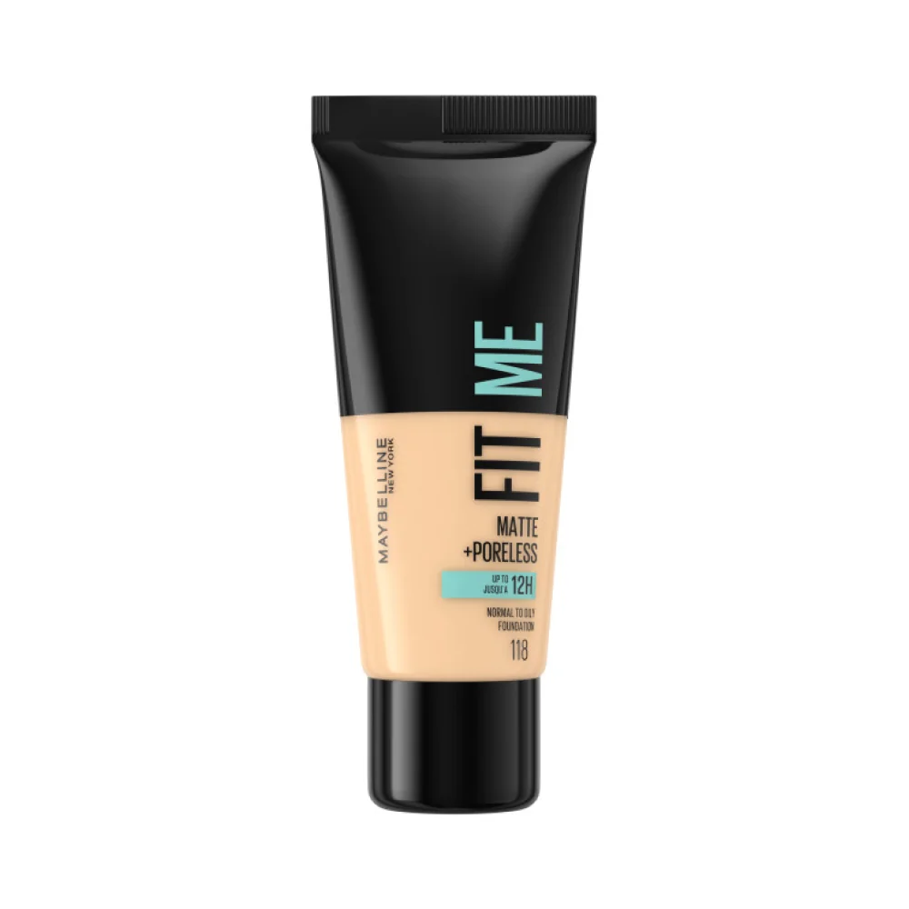 Maybelline New York Fit Me Matte + Poreless Fondöten - 118 Nude - 3600531369392 | Kozvit