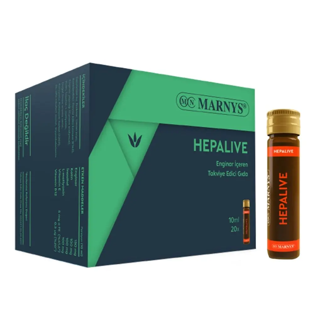 Marnys Hepalive Enginar İçeren 20 Ampul x 10 ml - 8410885074591 | Kozvit
