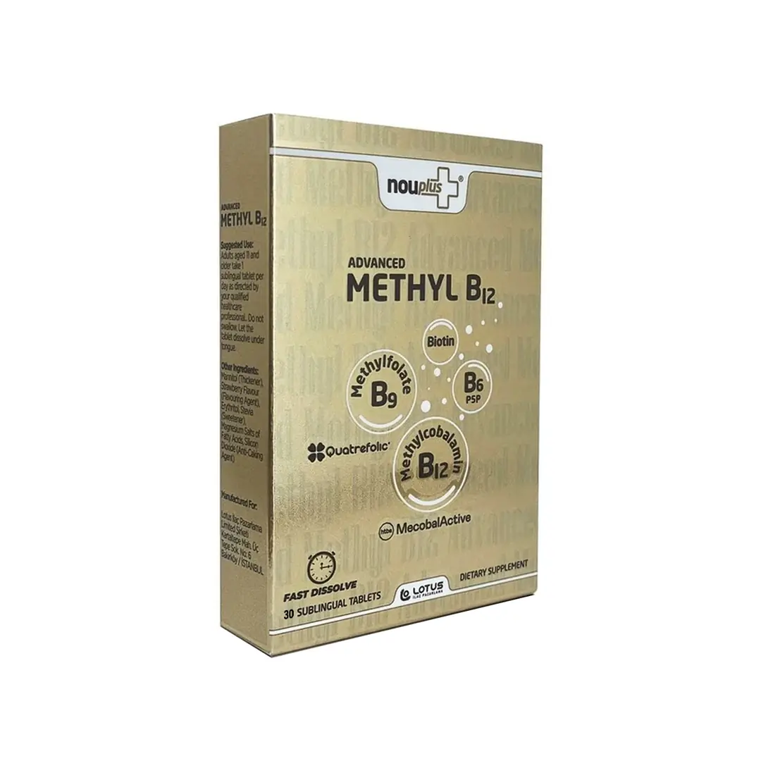 Nouplus Advanced Methyl B12 30 Dilaltı Tablet - 8682835647258 | Kozvit