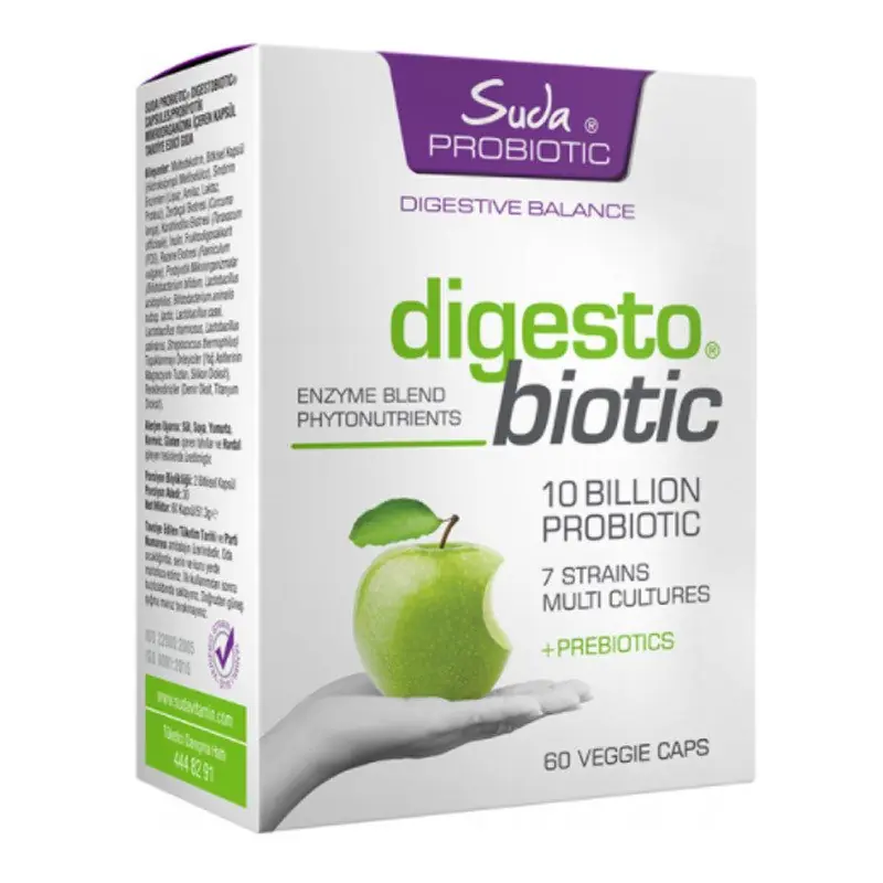 Suda Probiotic Digestobiotic 60 Kapsül - 8681571354178 | Kozvit