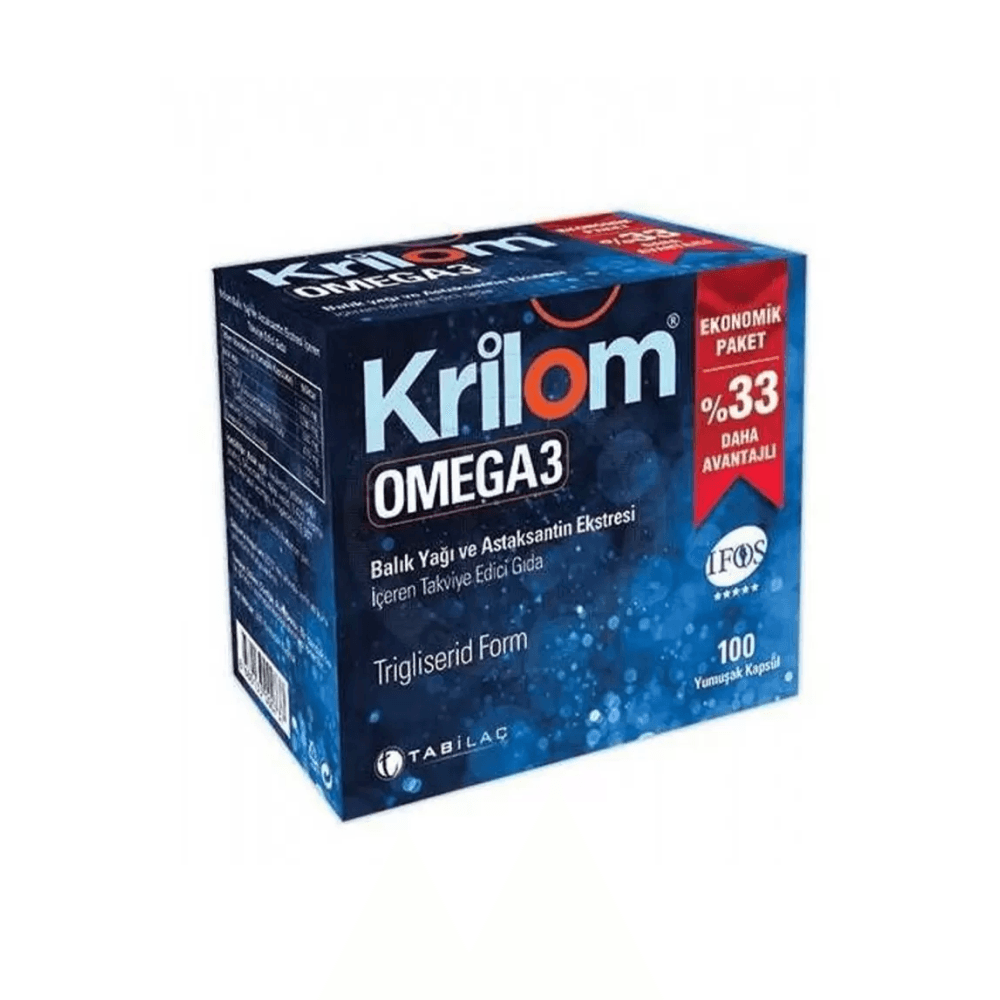 Krilom Omega 3 Balık Yağı 100 Yumuşak Kapsül - 8680133000737 | Kozvit