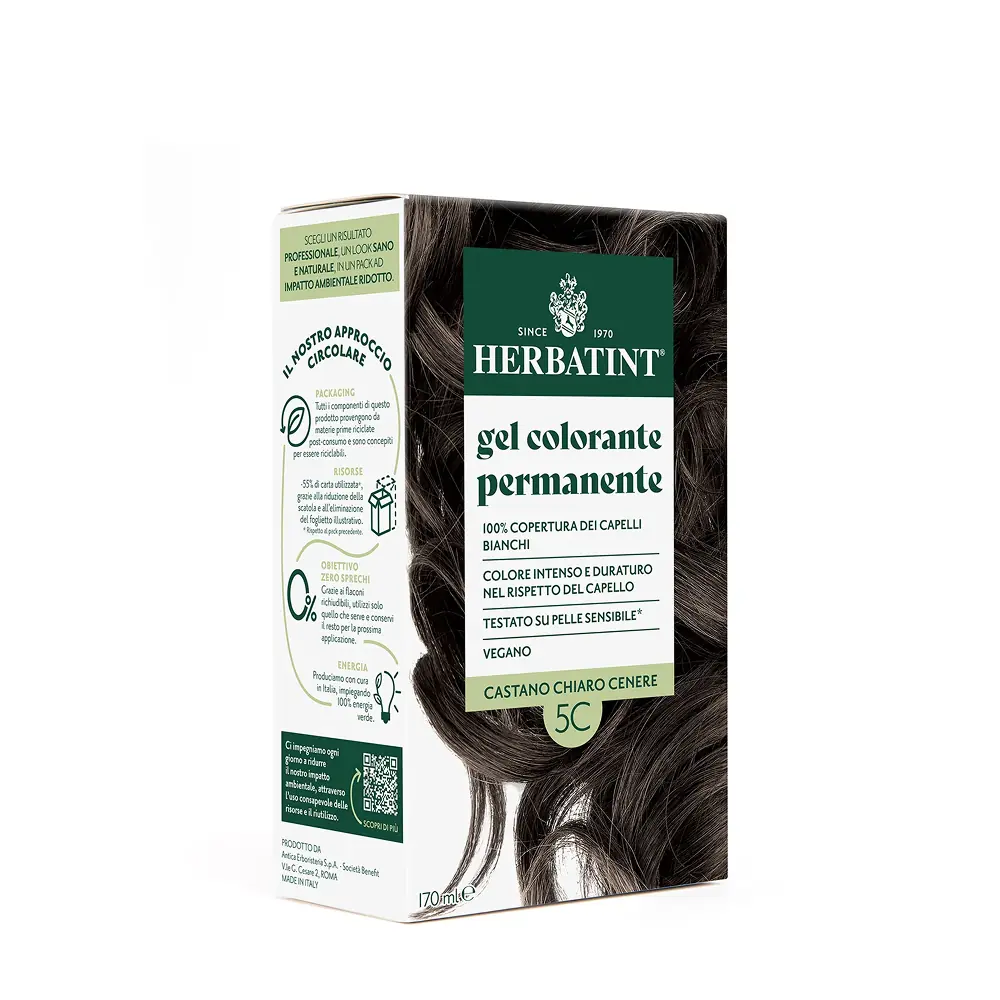 Herbatint Light Ash Chestnut 5C Açık Küllü Kestane Saç Boyası 170 ml