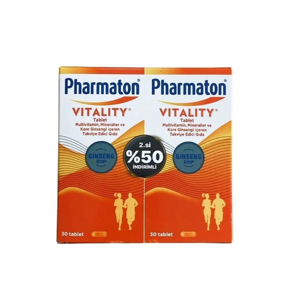 Pharmaton Vitality 30 Tablet Avantajlı 2'li Paket
