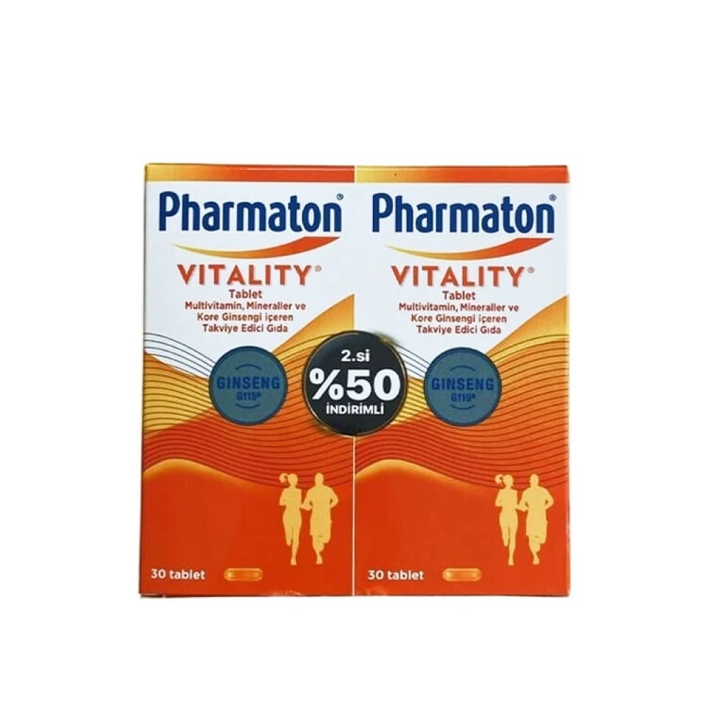 Pharmaton Vitality 30 Tablet Avantajlı 2'li Paket