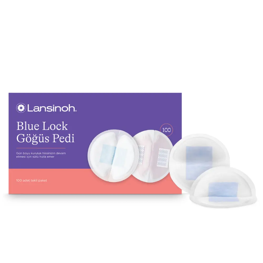 Lansinoh Blue Lock Göğüs Pedi 100 Adet - 5060420231564 | Kozvit