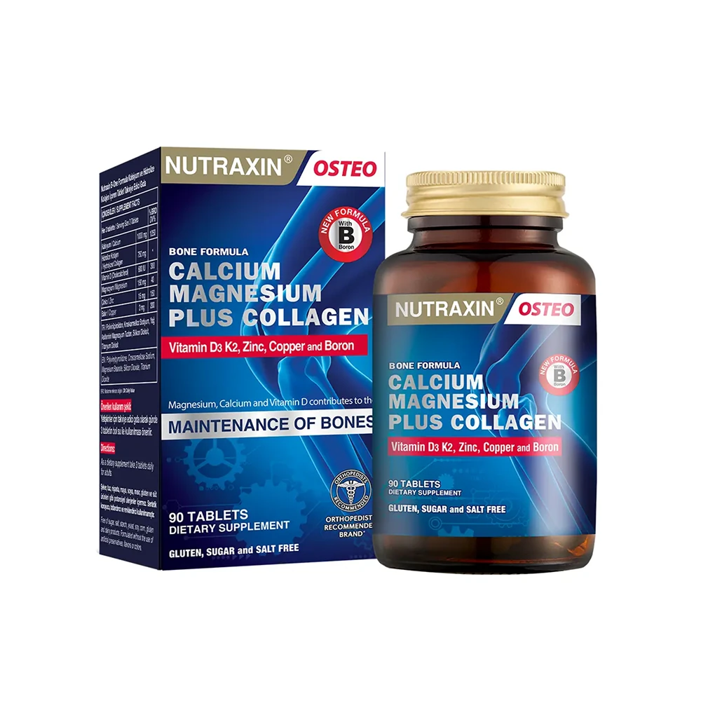 Nutraxin Osteo B-One Formula Calcium Magnesium Plus Collagen 90 Tablet ...