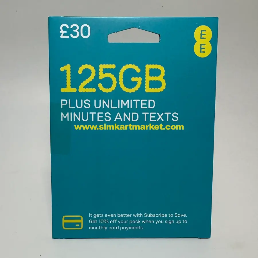 EE MOBILE UK Physical SIM Card