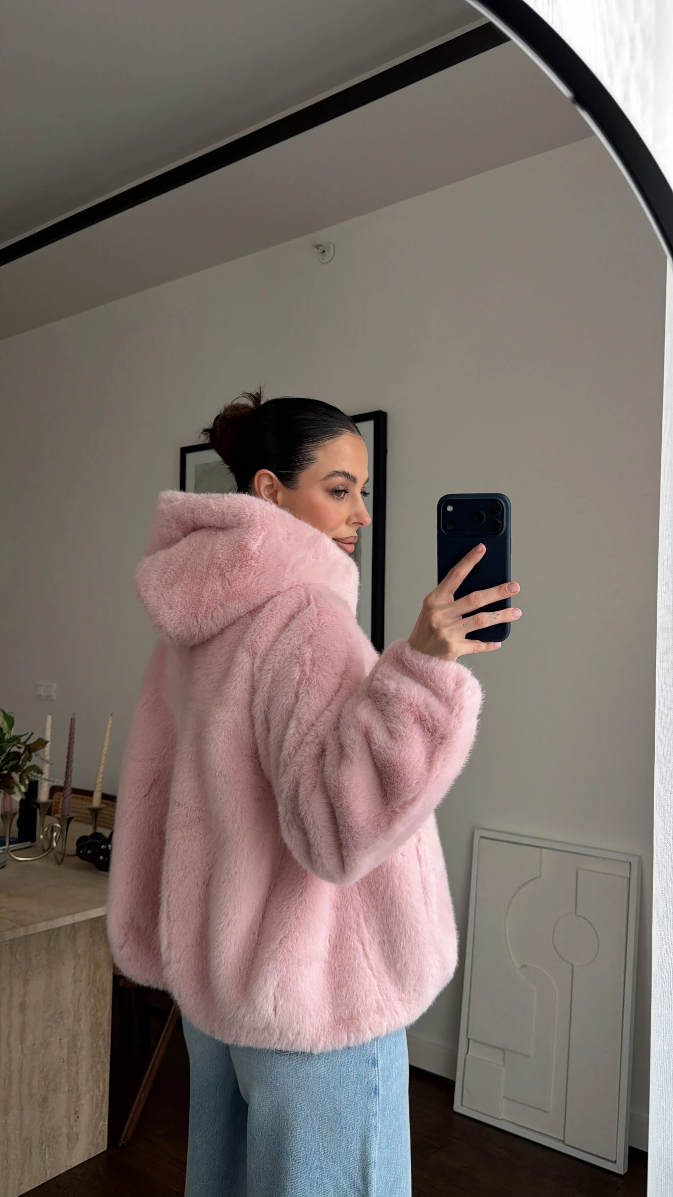 Soft-Textured Imported Fur Coat