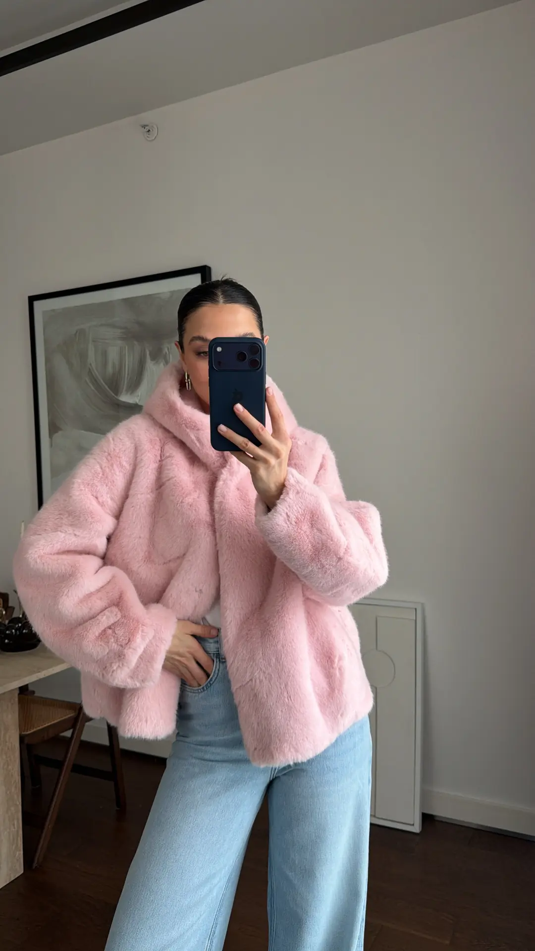 Soft-Textured Imported Fur Coat