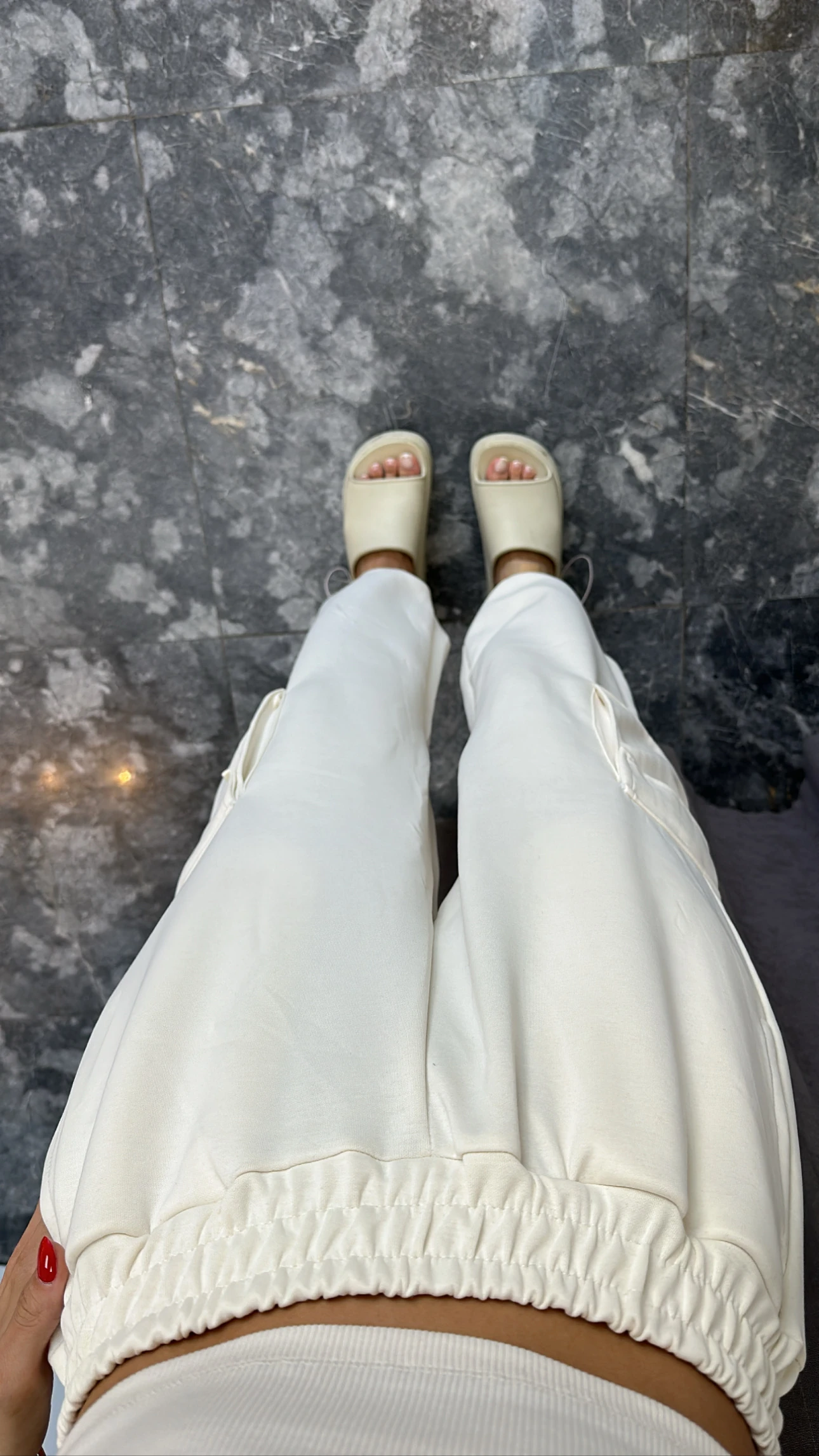 Oysho model kumaş kargo model modal kumaş pantolon