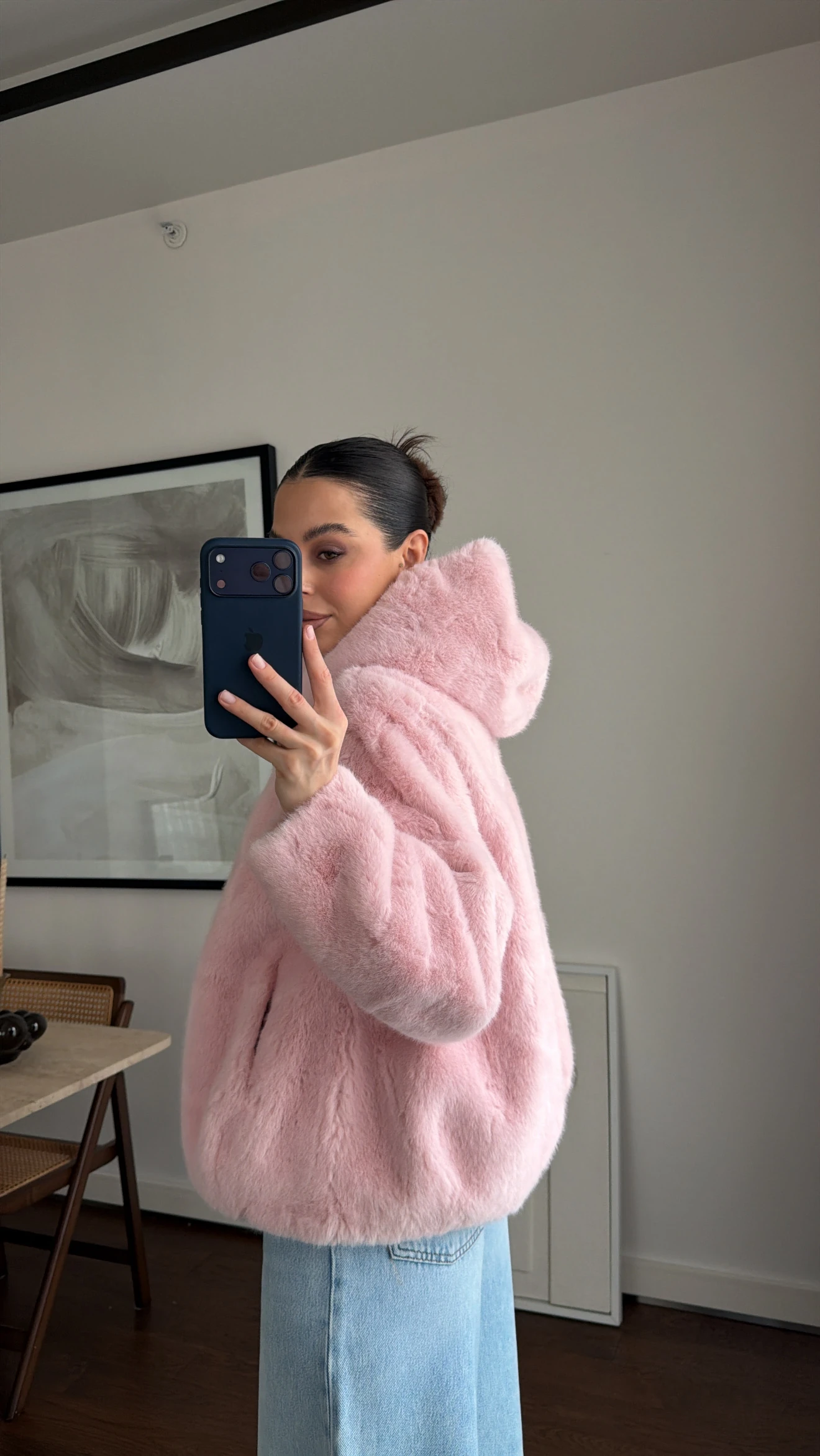 Soft-Textured Imported Fur Coat