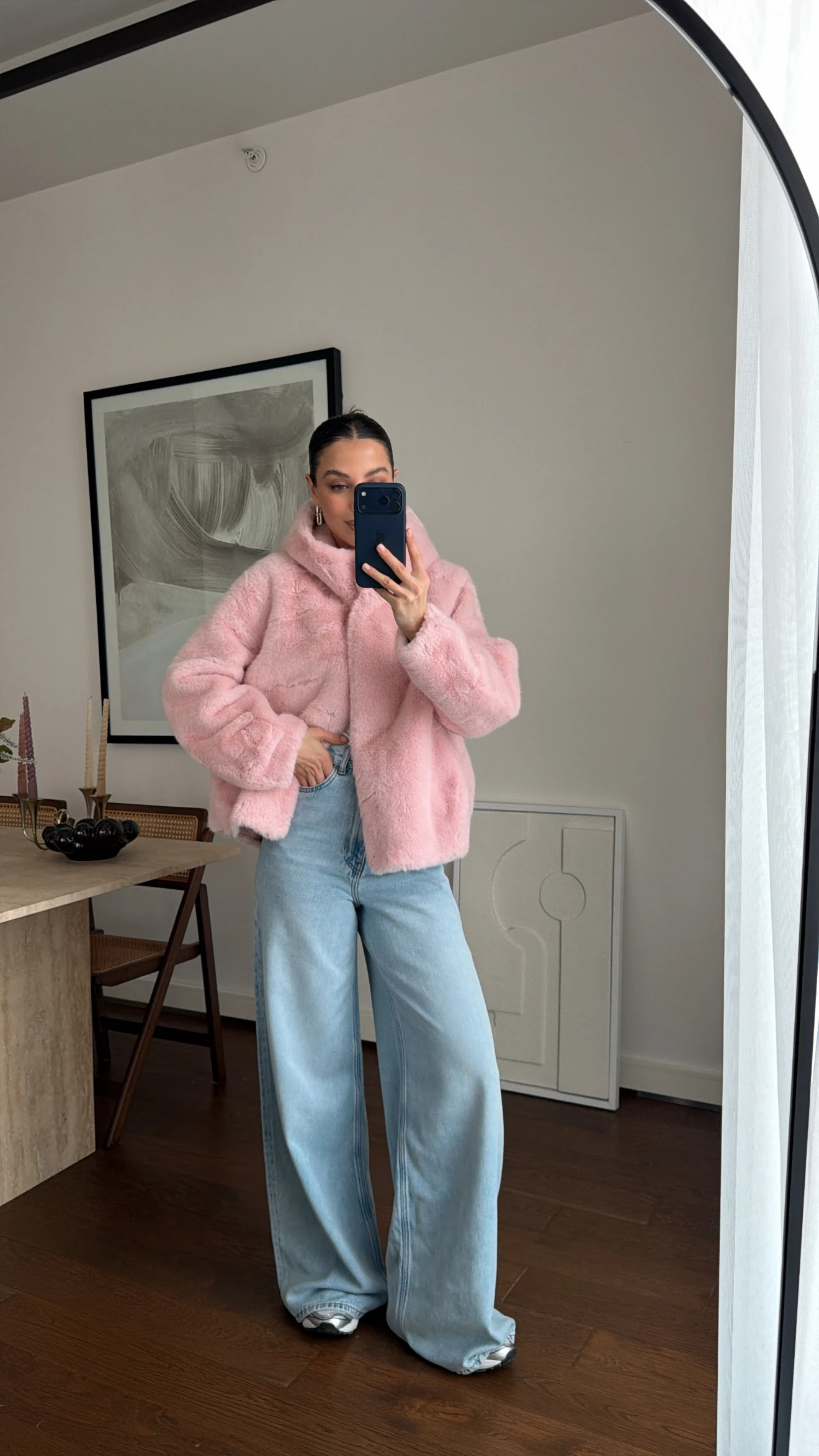 Soft-Textured Imported Fur Coat