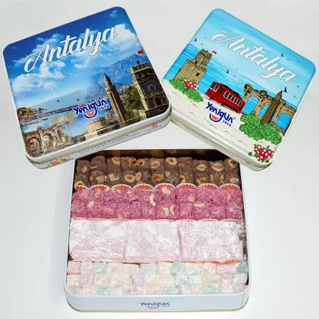 Yenigün Fındıklı (Çifte Kavrulmuş), Güllü Muska, Meyveli Lokum 550 gr ...