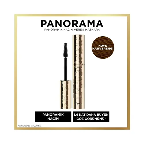 L'Oréal Paris Panorama Hacim Veren Maskara Kahverengi | Cosmetica