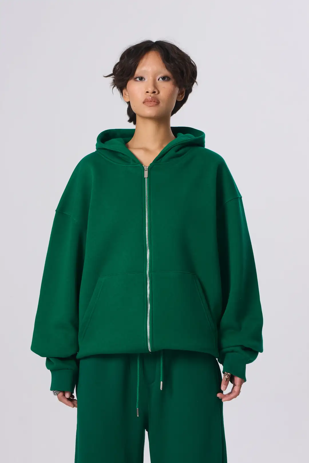 VOID Basic Premium Zip Oversize Hoodie
