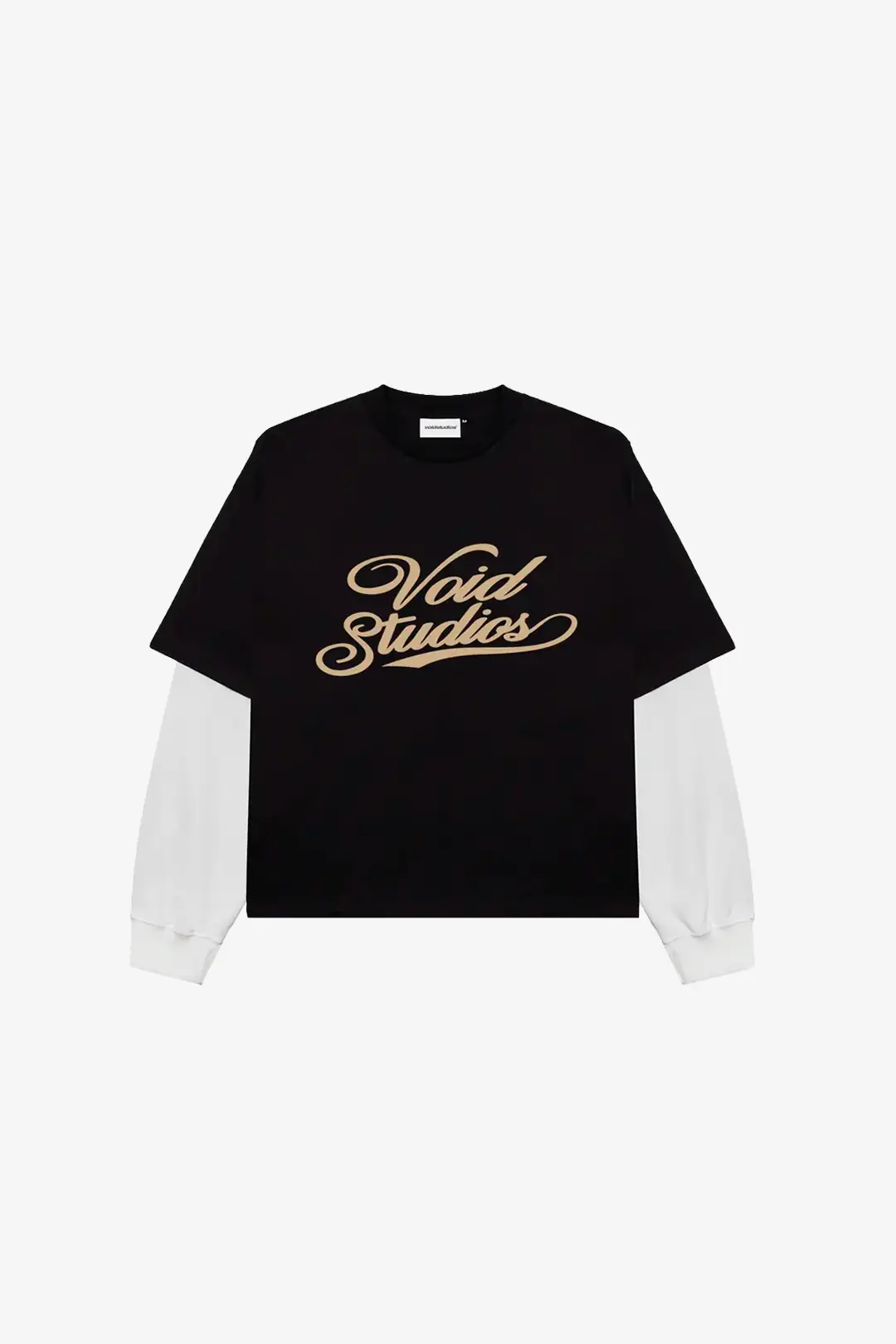 VOID HANDWRITTEN LOGO PREMIUM OVERSIZE UZUN KOLLU TİŞÖRT