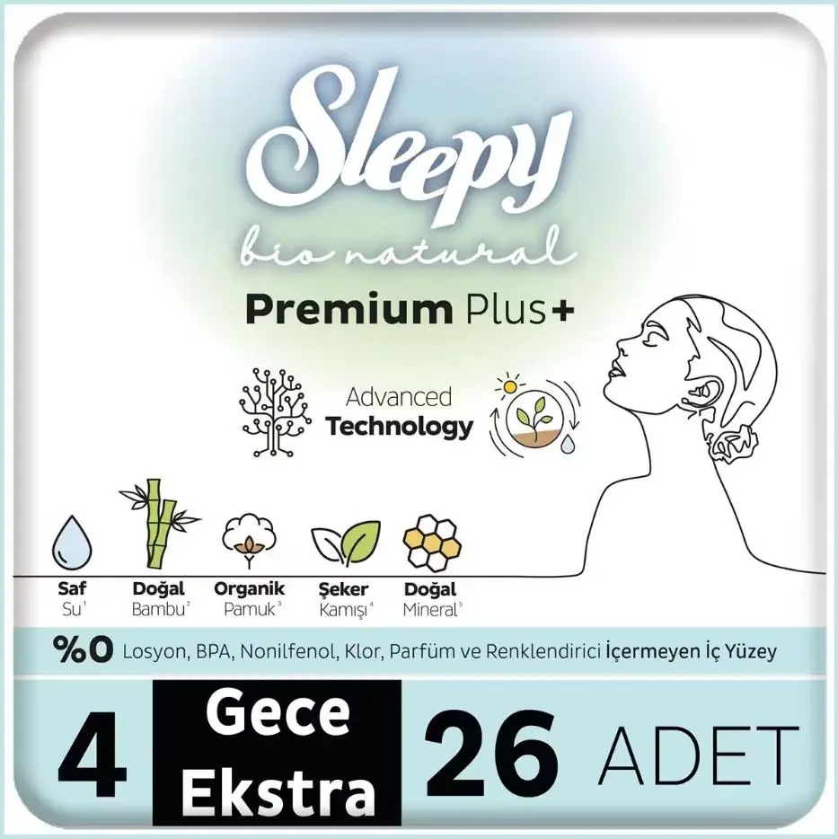 Sleepy Bio Natural Mega Ped Extra 26lı