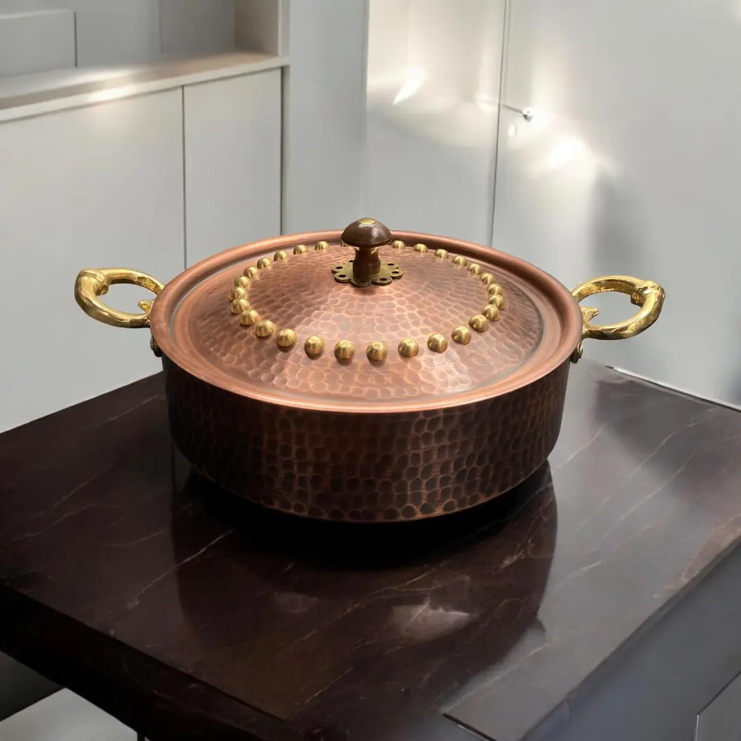 Özel Yapım Çekiç Dövme Eskitme Model Tava