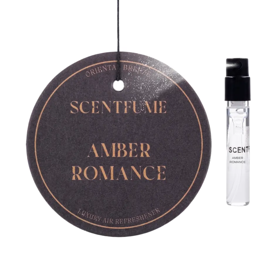 Amber Romance Air Refreshener Card