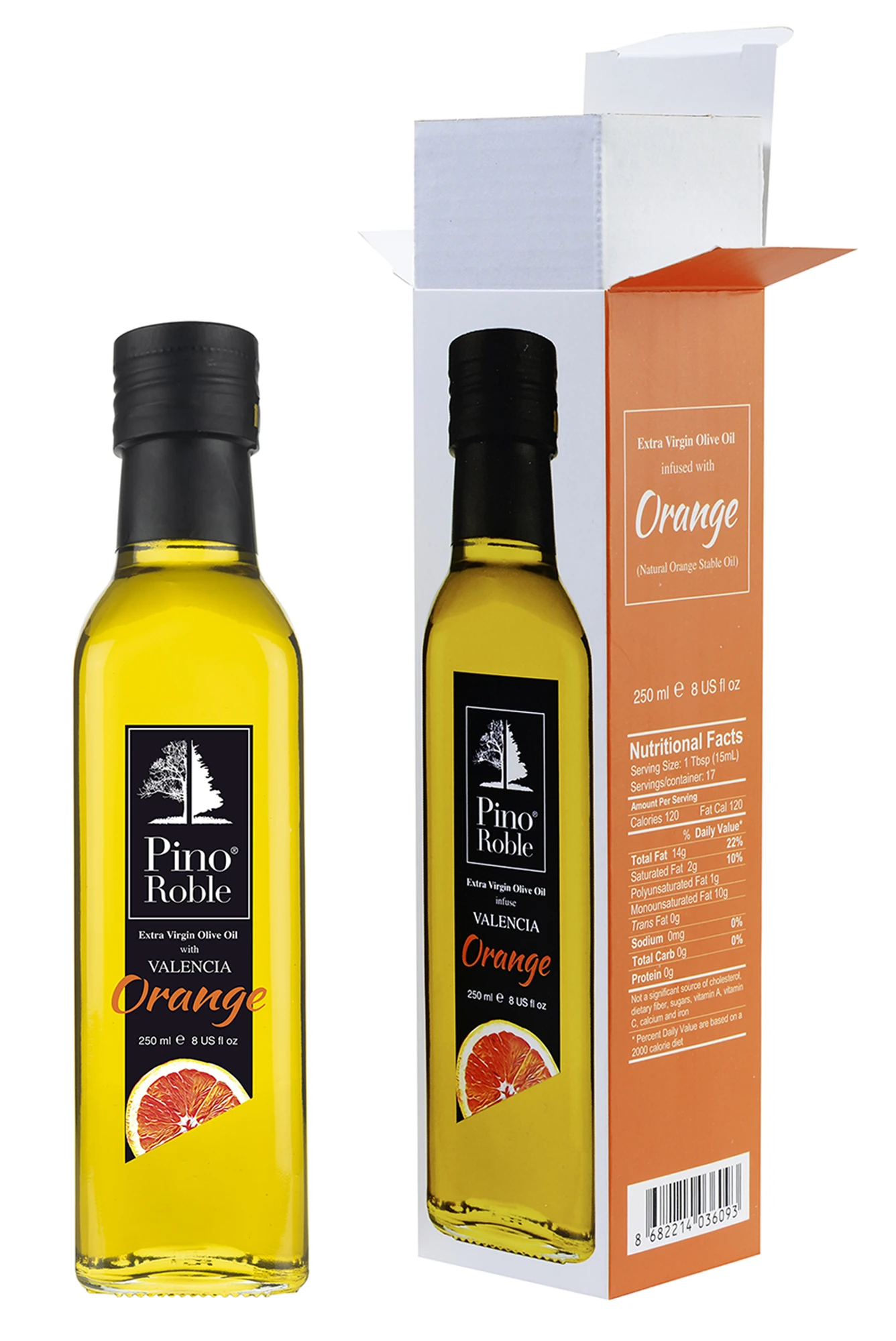 PinoRoble Valensiya Portakallı Zeytinyağı 250ml | Soğuk Sıkım