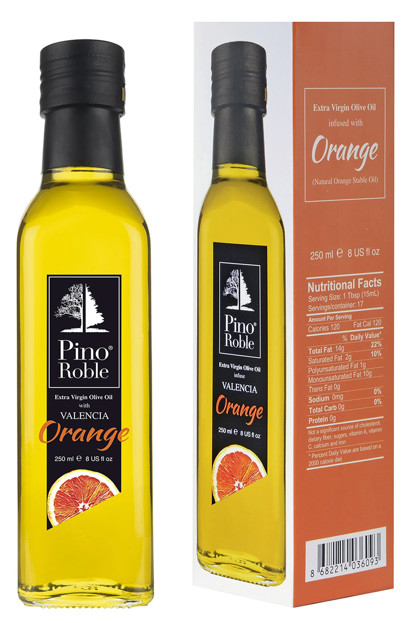 PinoRoble Valensiya Portakallı Zeytinyağı 250ml | Soğuk Sıkım