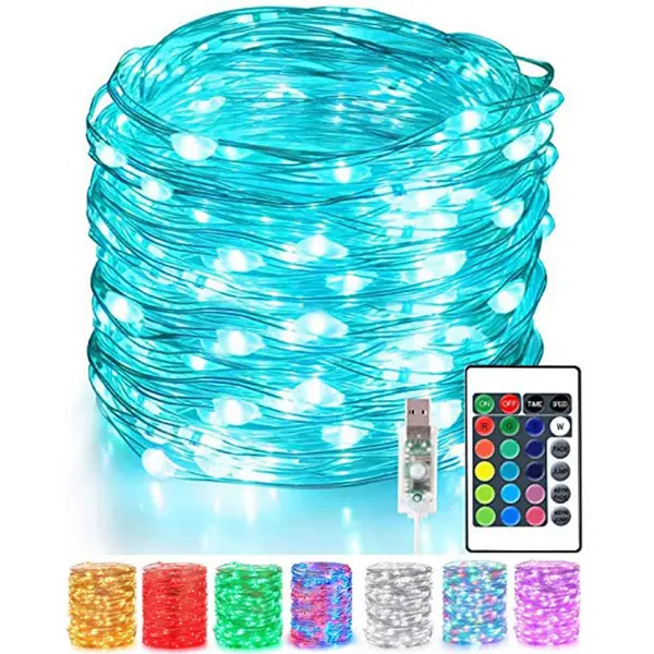 ALLY 10 Metre RGB LED Isik Kumandali Usb 16 Farkli Renk Perde Isik ...