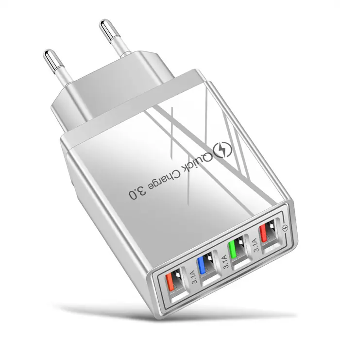 ZUIDID 4 USB Girisli QC 3.0 Hizli Sarj Basligi Adaptör | Akıllı Phone
