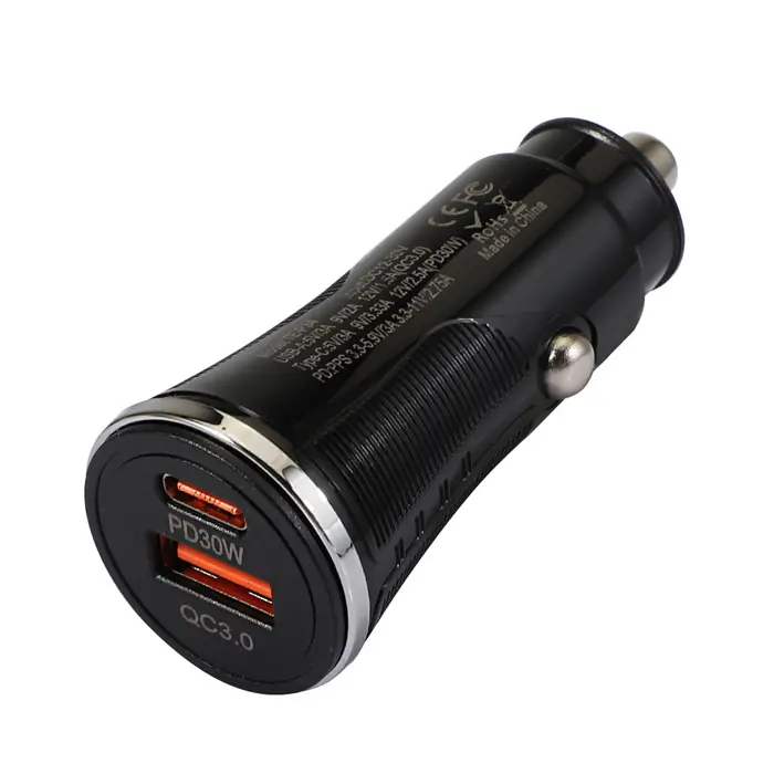 ALLY 48W USB + Type-C Çikisli Araç Içi Çakmaklik Hizli Sarj Basligi ...