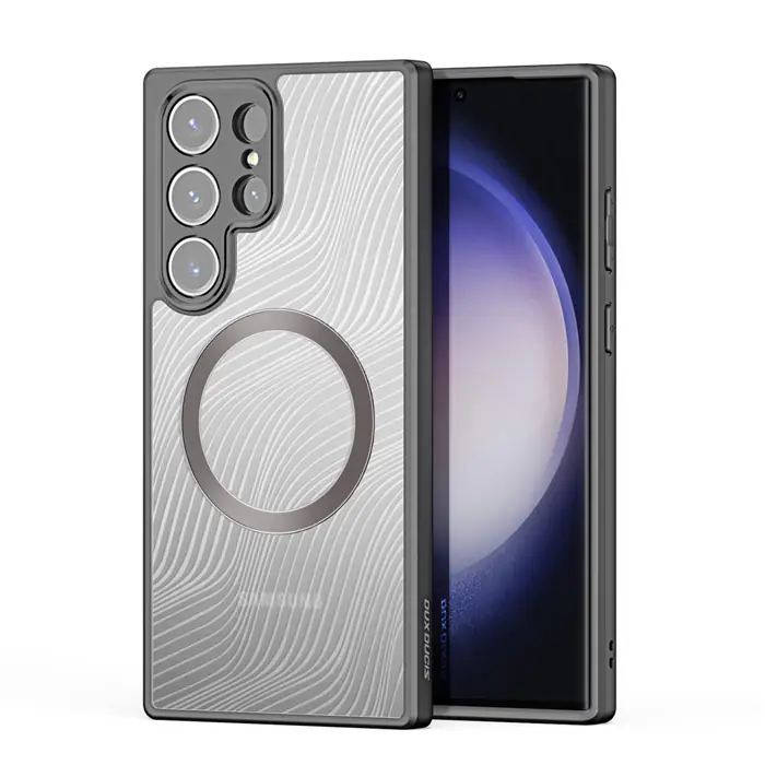 Dux Ducis Samsung S23 Ultra Aimo Series MagSafe Premium Buzlu Sert PC ...