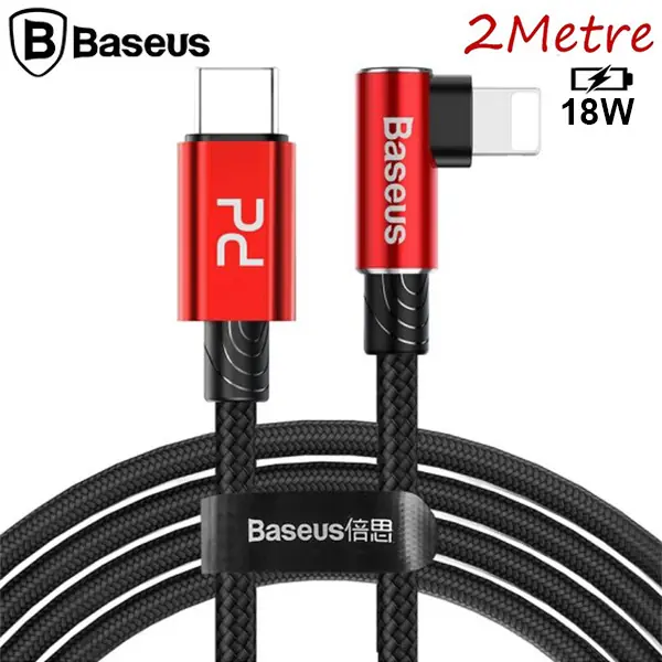 Baseus MVP Elbow Type-C to iPhone PD 18W Hizli Sarj Usb Kablo 2metre ...