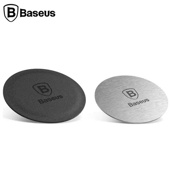 Baseus Iron Suit Magnetic Telefon Tutucu Plaka 2 Adet(1 Deri 1 Metal ...