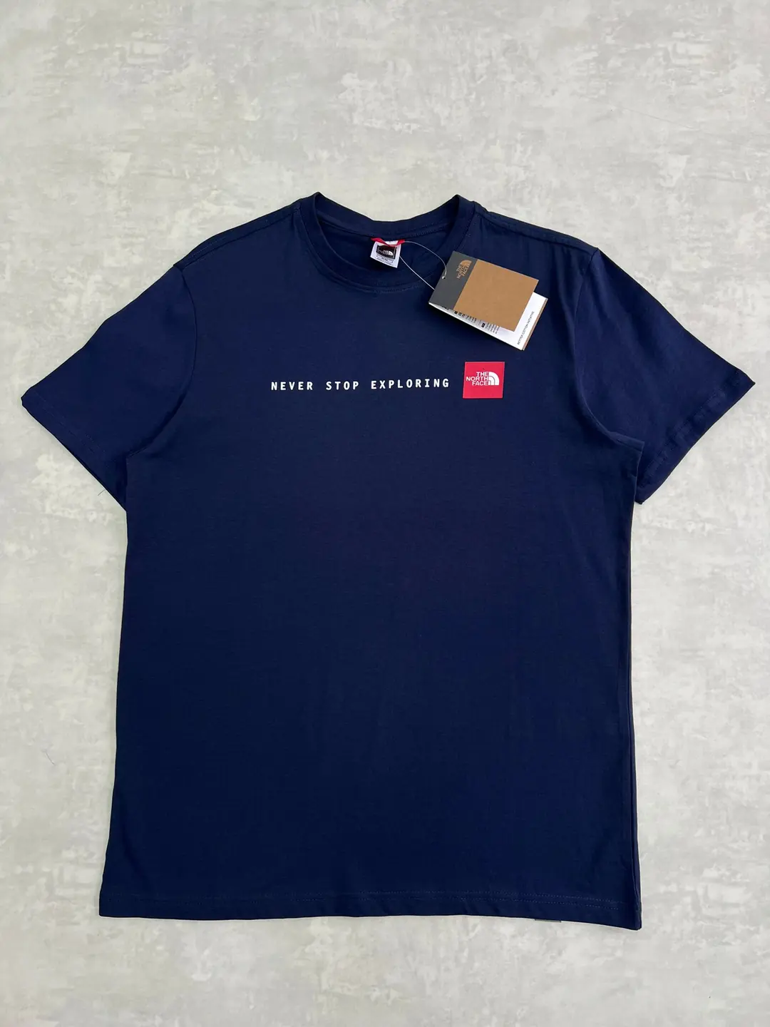 Nevet Stop Explorıng Logo Navy Blue T-shirt
