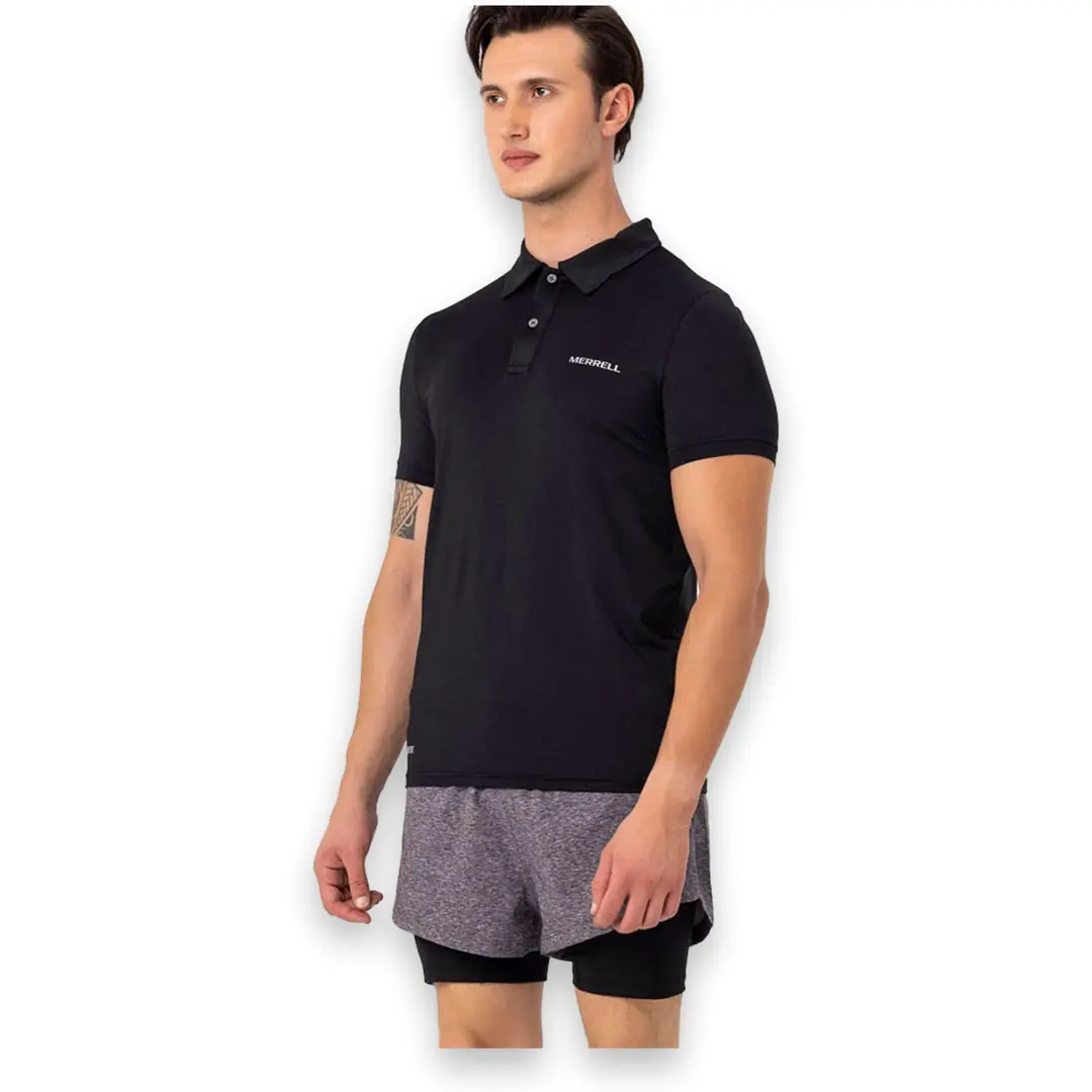 Merrell - Merrell M4Pacem Polo Yaka Kısa Kollu Erkek T-Shirt| ALİSOLMAZ.com