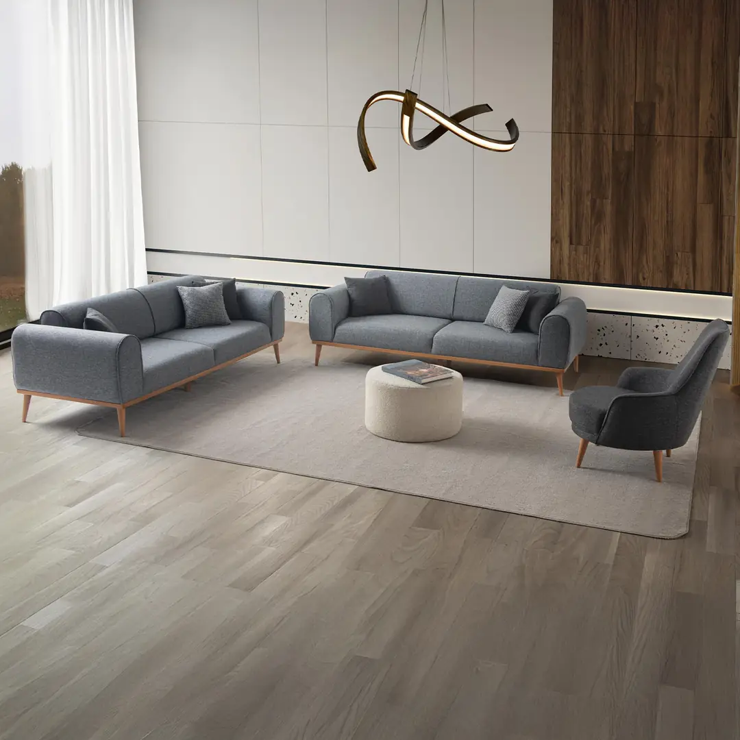 Rebull 3+3+1 Koltuk Takımı Gri | Koltuk Takımı - Edsyhome