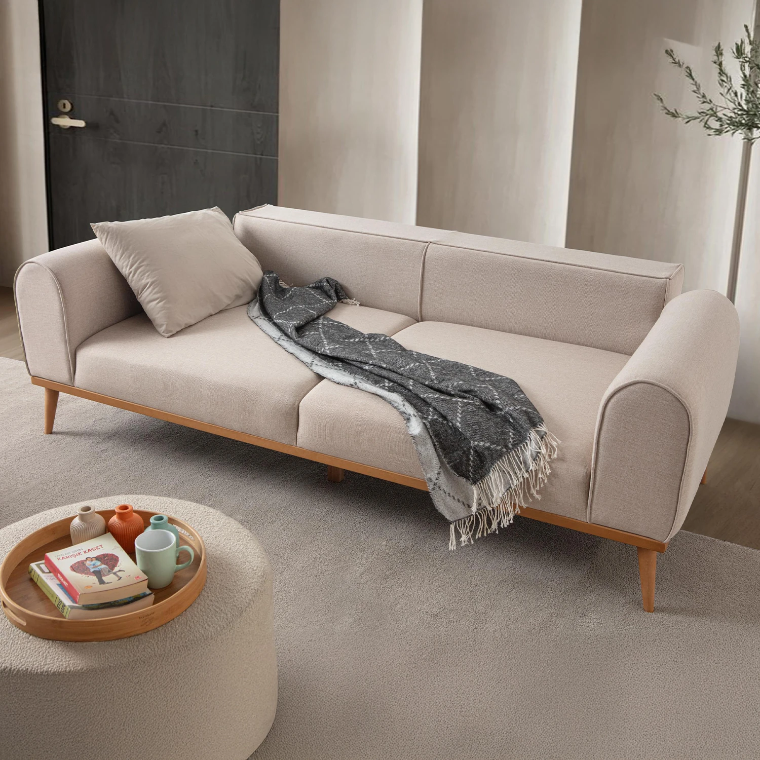 Rebull 3+3+1+1 Koltuk Takımı Sütlü Kahve - Edsyhome