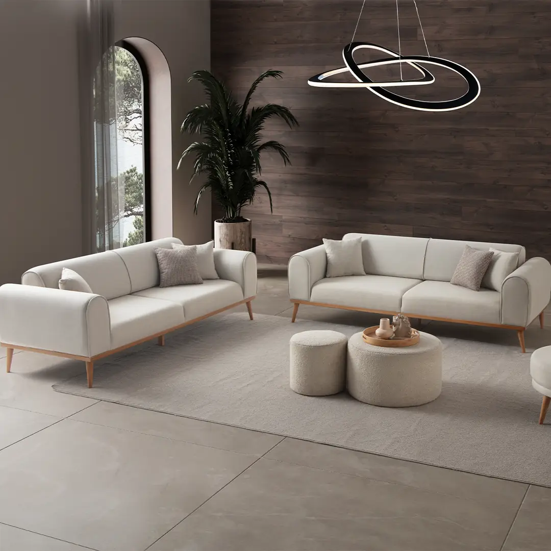 Rebull 3+3 Koltuk Takımı Krem | Koltuk Takımı - Edsyhome