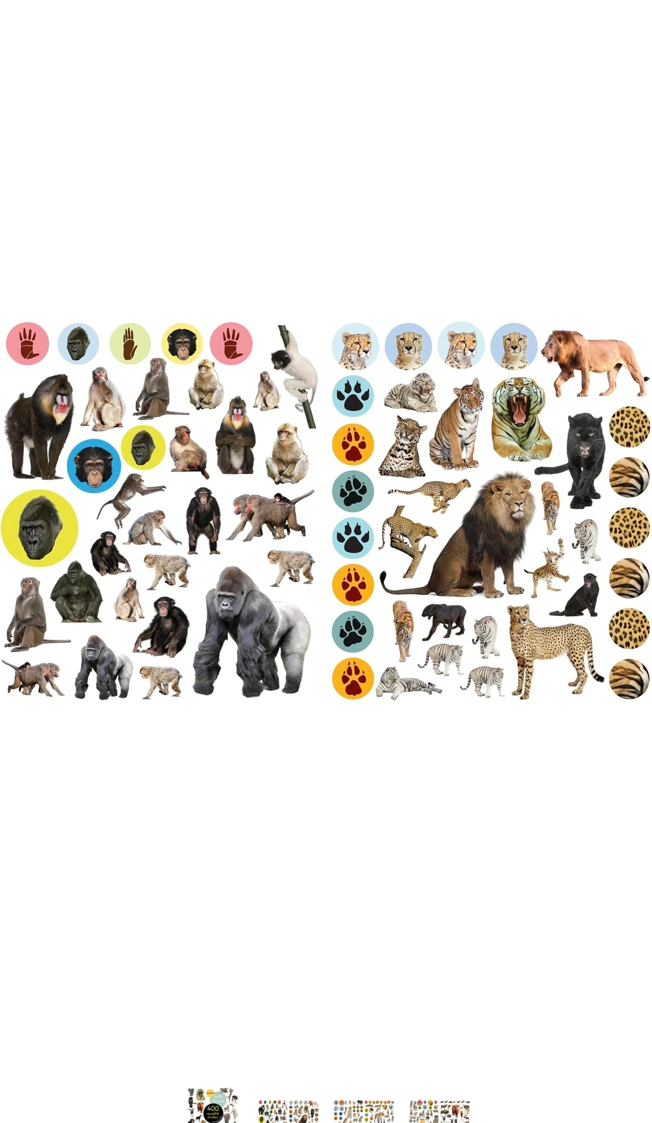 Eye Like: Wild Animals 400 Reusable Stickers Inspired by Nature