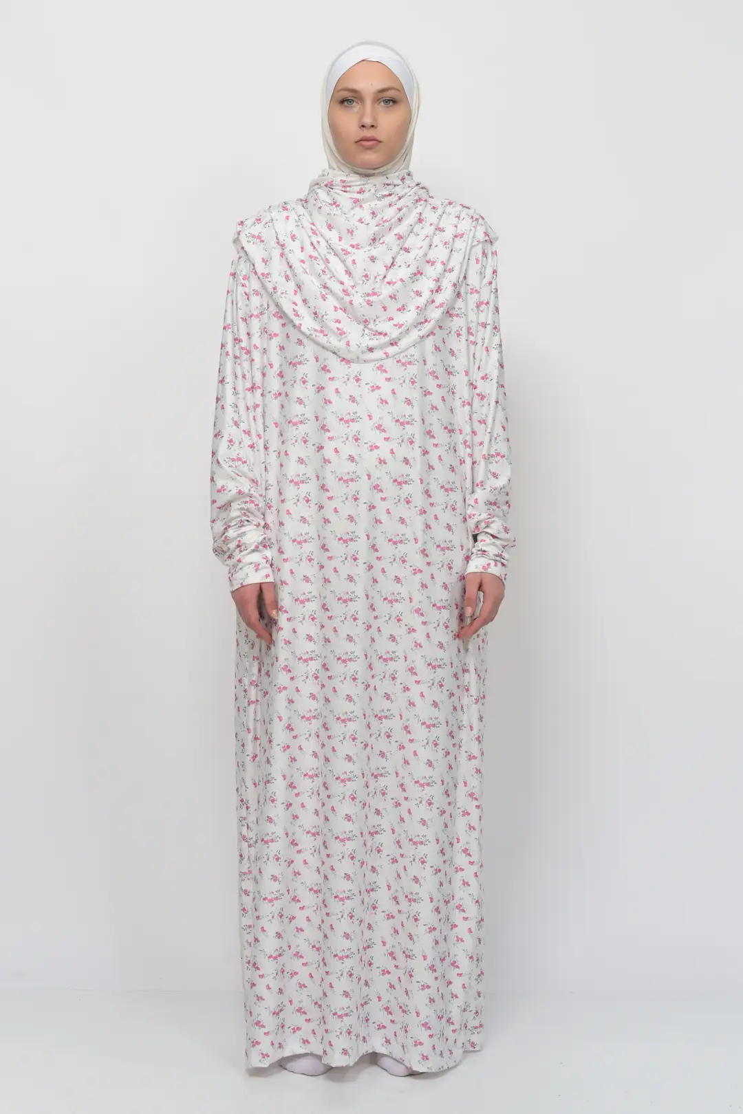 Elegant Lycra One-Piece Prayer Dress - Comfortable and Practical