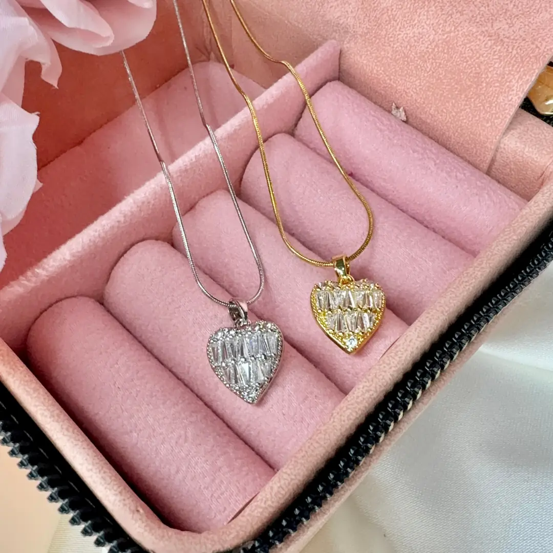 Walls Of Heart Zikron Taşlı Kolye Modelleri - Elifsu Jewelry