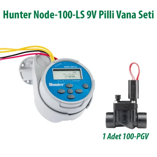 Hunter Hunter NODE-100-LS 1 İstasyonlu Pilli Kontrol Ünitesi 9V. Ve ...