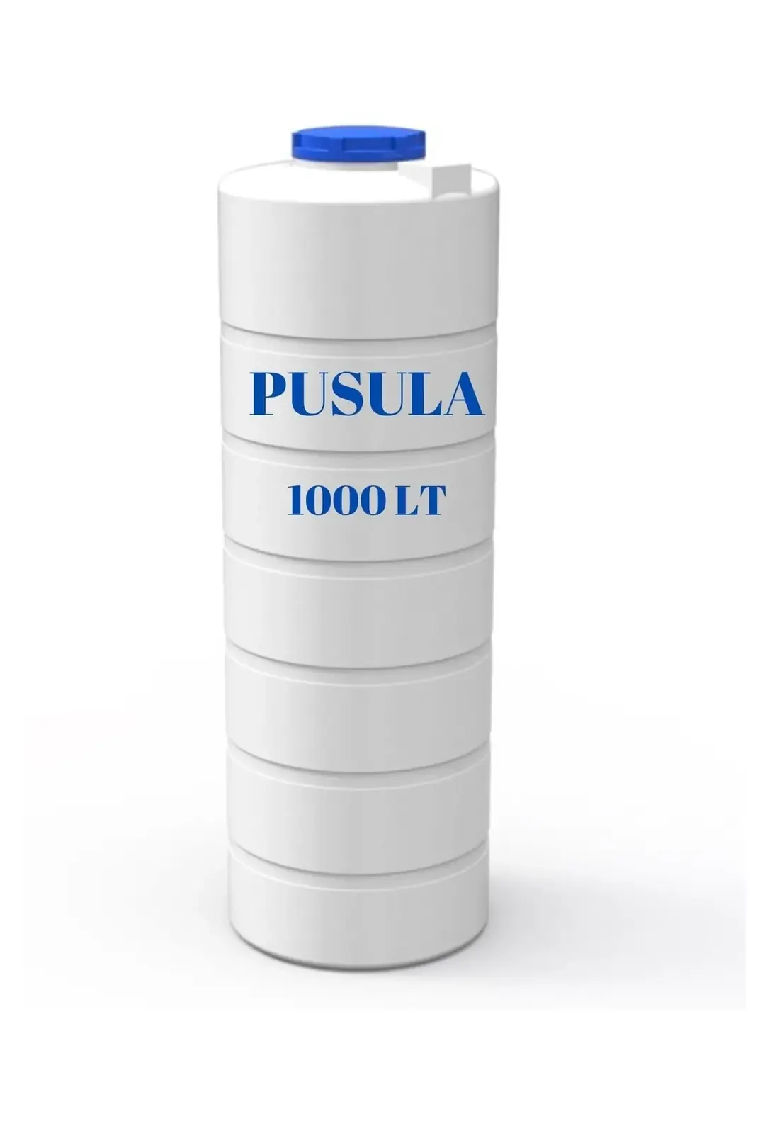 Pusula Su Depoları Polietilen 1.000 LT Beyaz Dikey Su Deposu / Vanalı