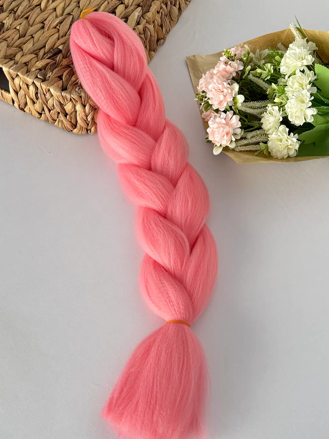 Pembe Kalın Afrika Örgüsü Saç