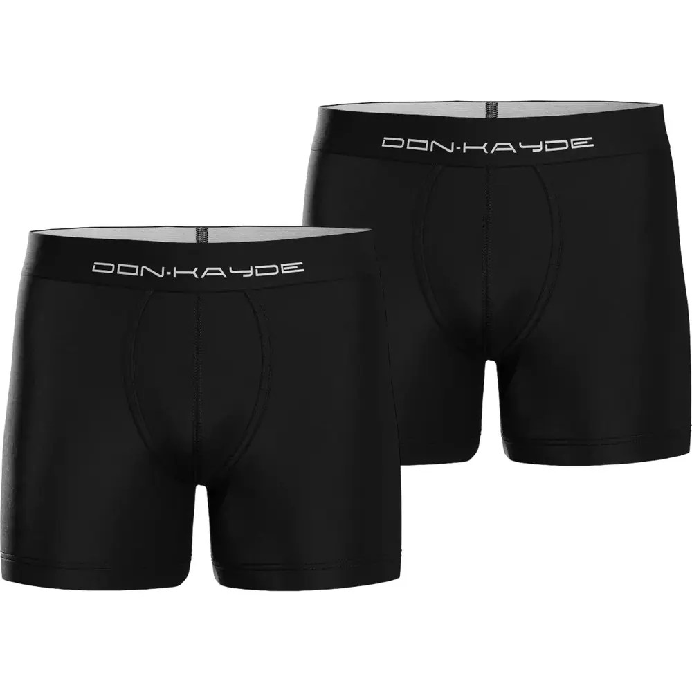 DON-KAYDE | Micromodal 2'li Siyah Erkek Boxer Paketi