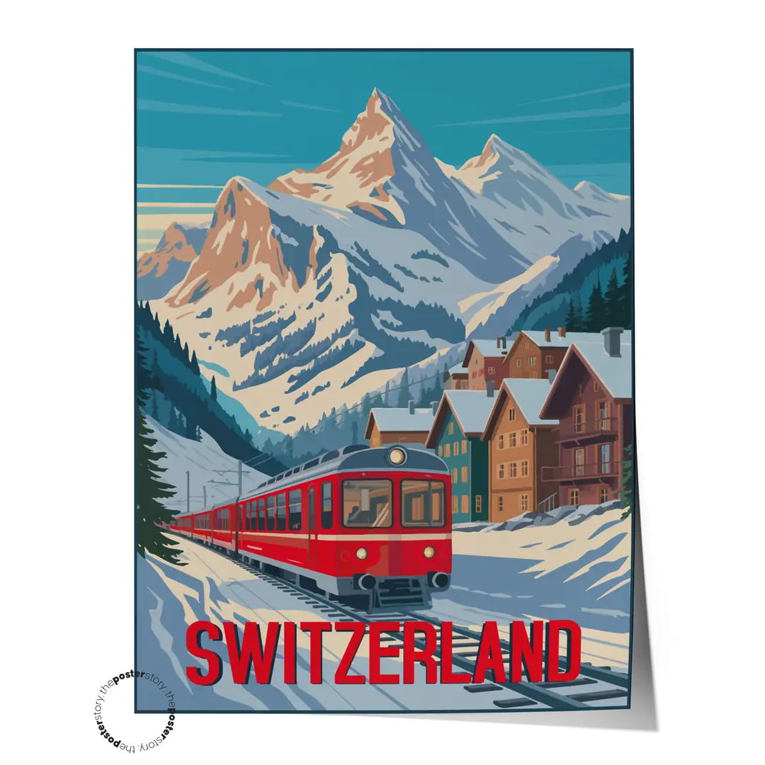 Switzerland Poster | The Sticker Story