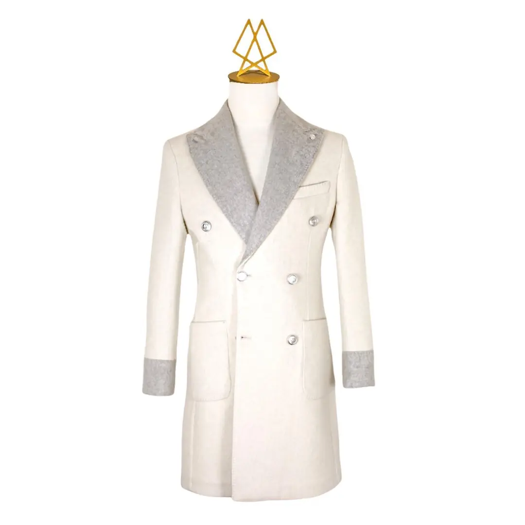 SAROS WHİTE OVERCOAT