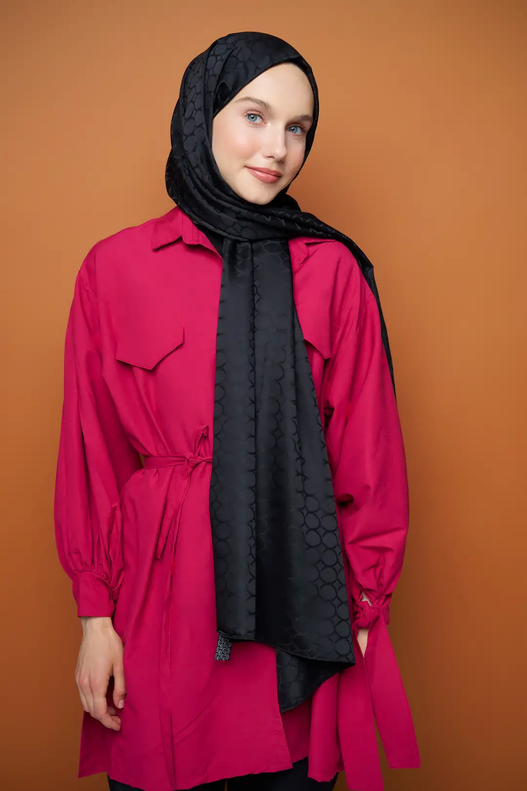 İpeksi Jakar Serisi Halka Desen Şal