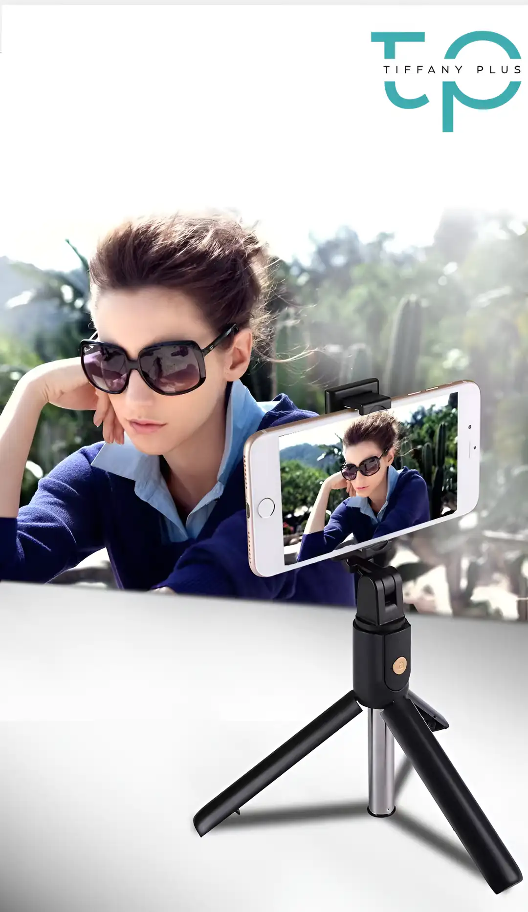 Selfie Çubuğu Tripod Siyah Sabit Bluetoothlu Tp-1020